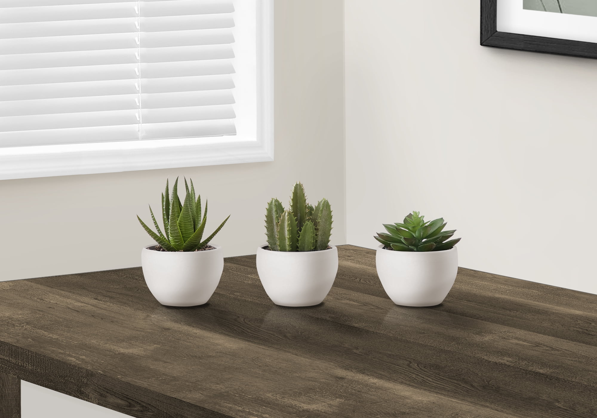 Indoor Plants Artificial Plant, 6" Tall, Succulent, Indoor, Faux, Fake ...