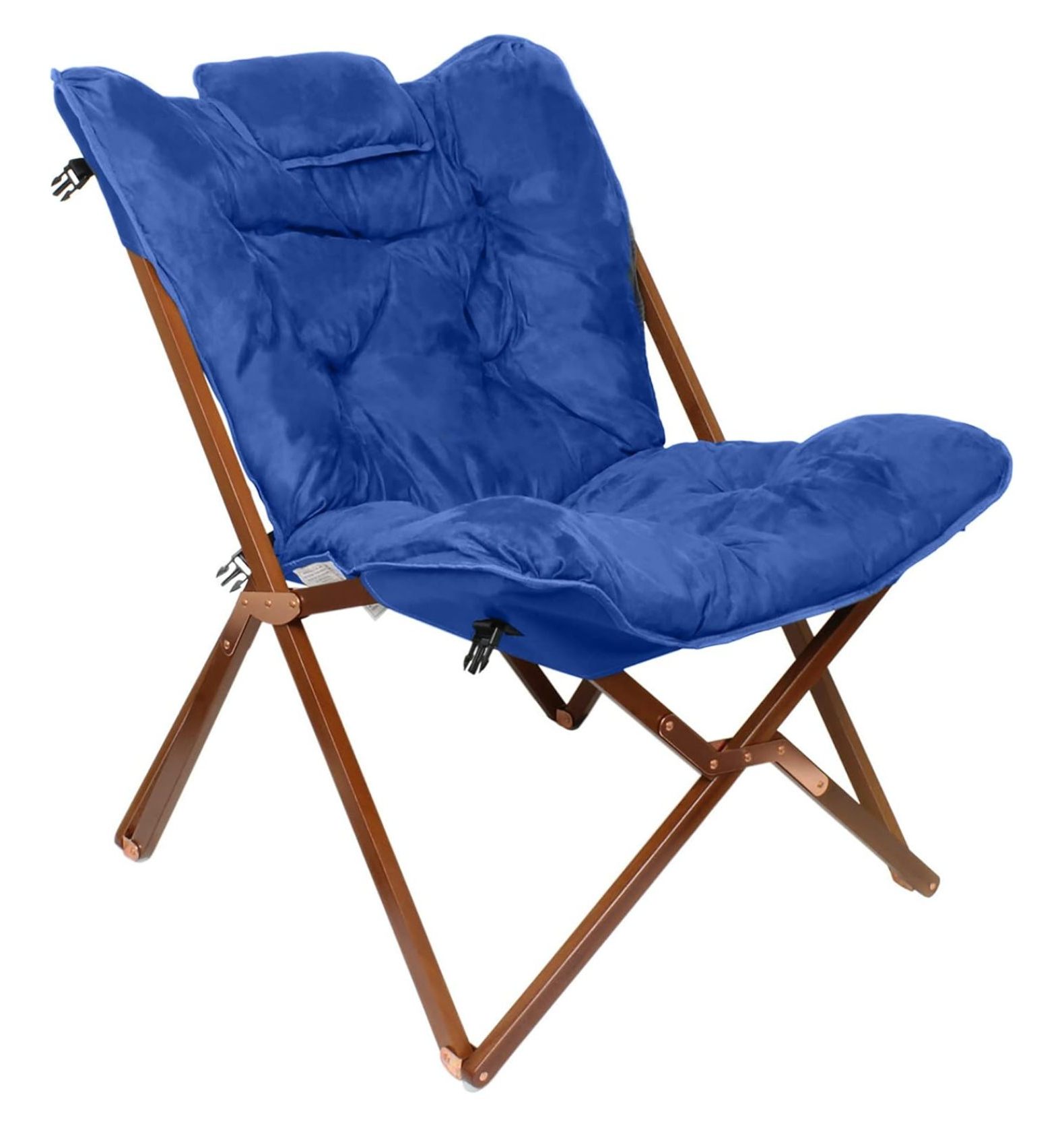 Indoor Portable Wood Folding Accent Chair, Perfect for Reading ...