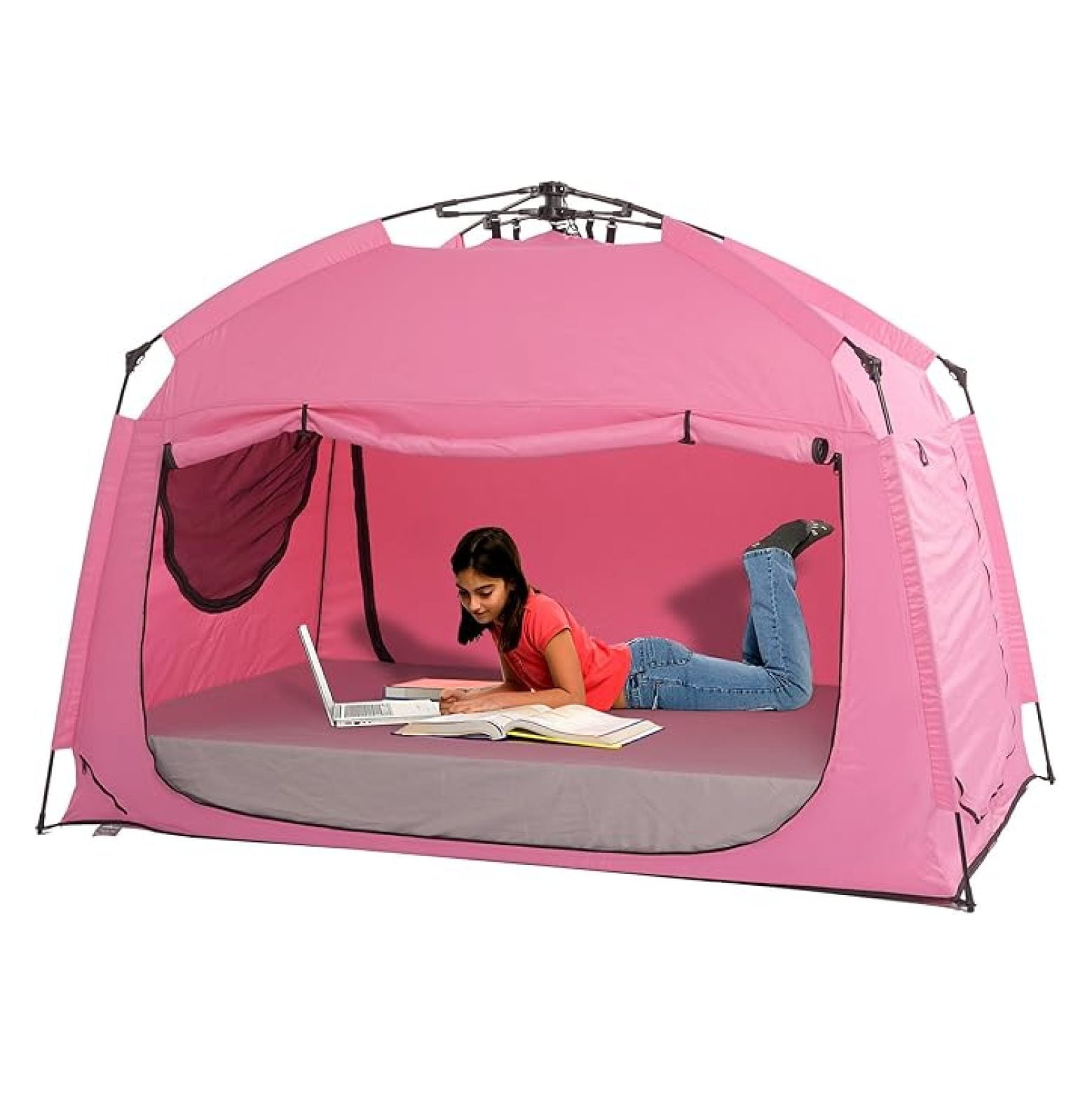 Indoor Privacy Bed Tent for Sleeping,Quick Set-up Bed Canopies,Portable ...