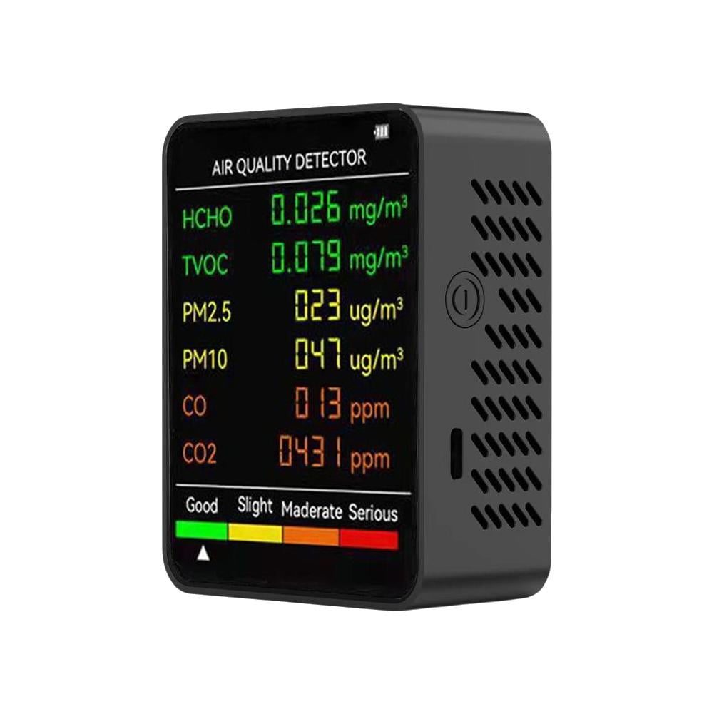 Indoor Quality Monitor,Portable Confined Space Clean Monitor with 7X Real-Time Alarms,Portable ...