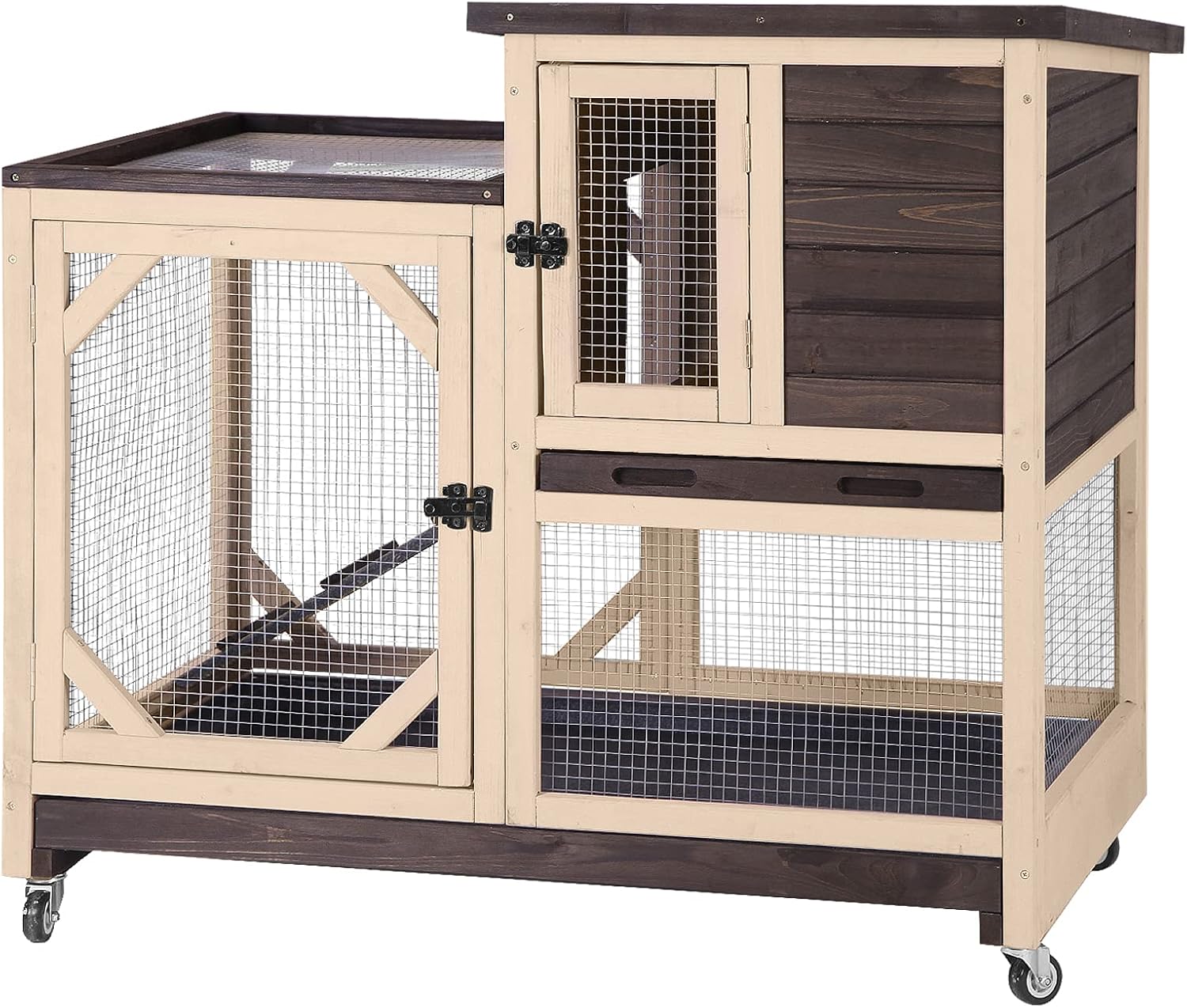 Indoor Rabbit Hutch Large Rabbit Cage, Outdoor Bunny Hutch Guinea Pig ...