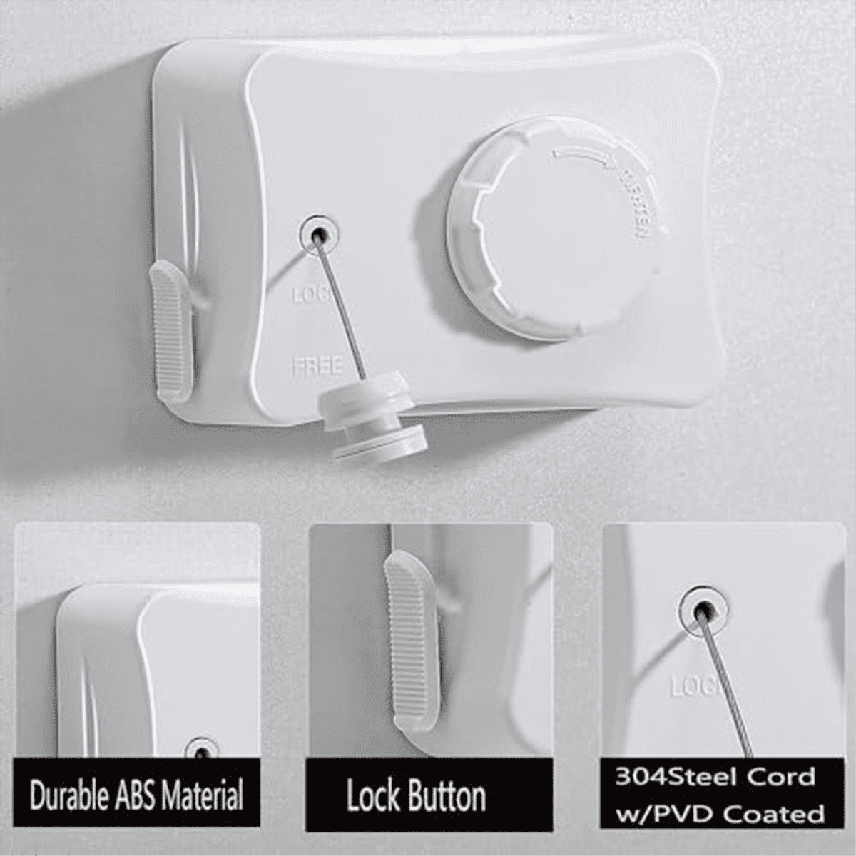 Indoor Retractable Clothesline,Anti-Sag Outdoor Clothesline, Lifting ...