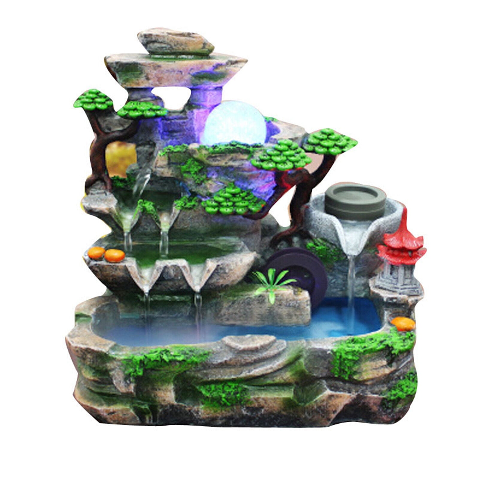 Indoor Rockery Fountain Goldfish Waterfall Feng Shui Water Sound ...