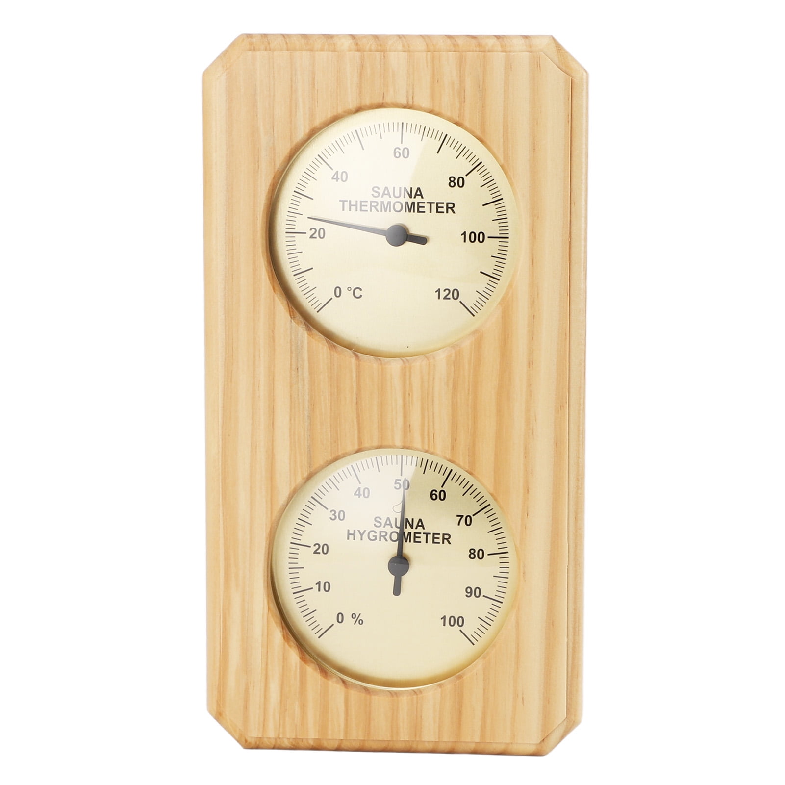 Indoor Sauna Accessory, Wooden Thermometer/Hygrometer For Health ...