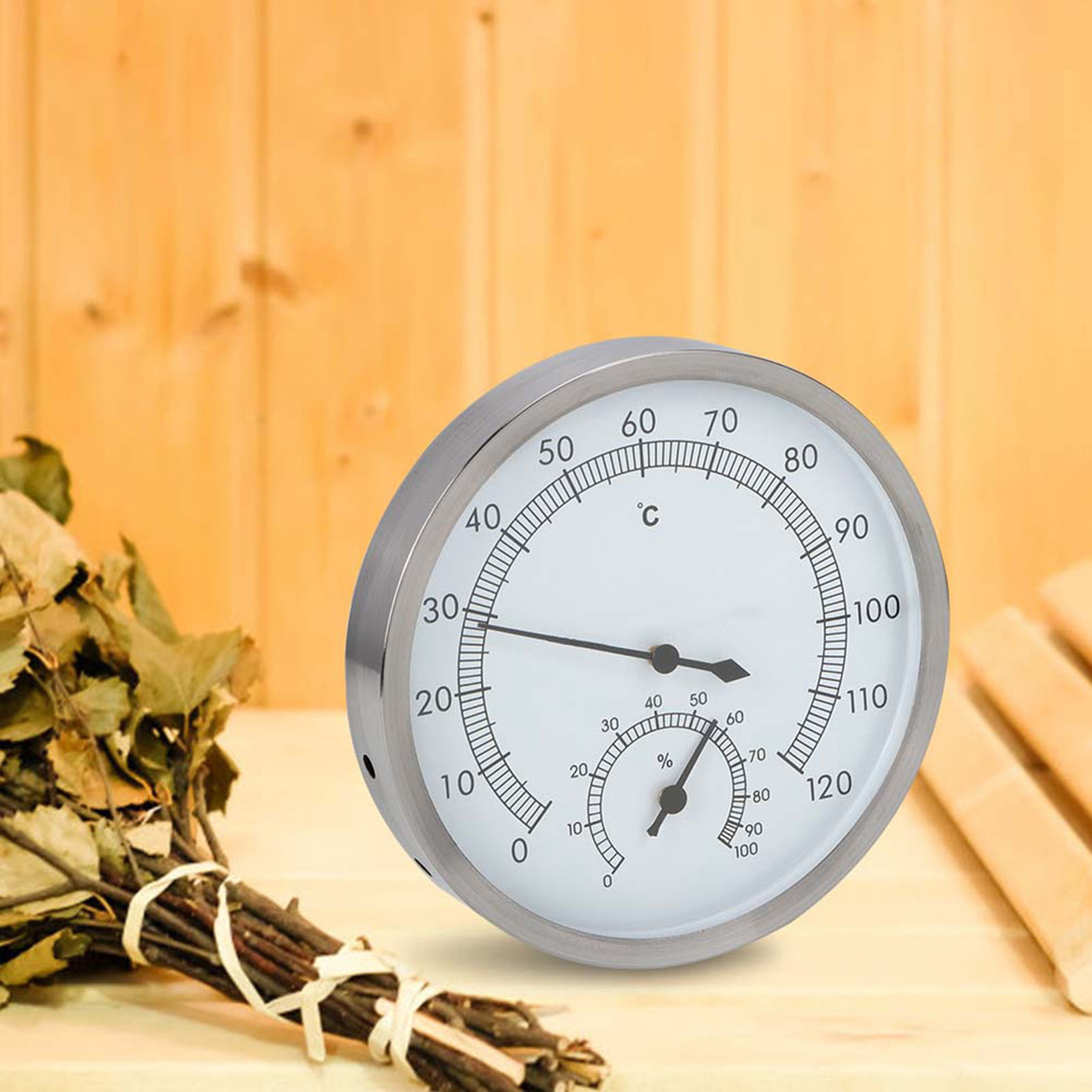 Indoor Sauna Steam Room Gauge, Easy,Read Dial Measures Temperature ...