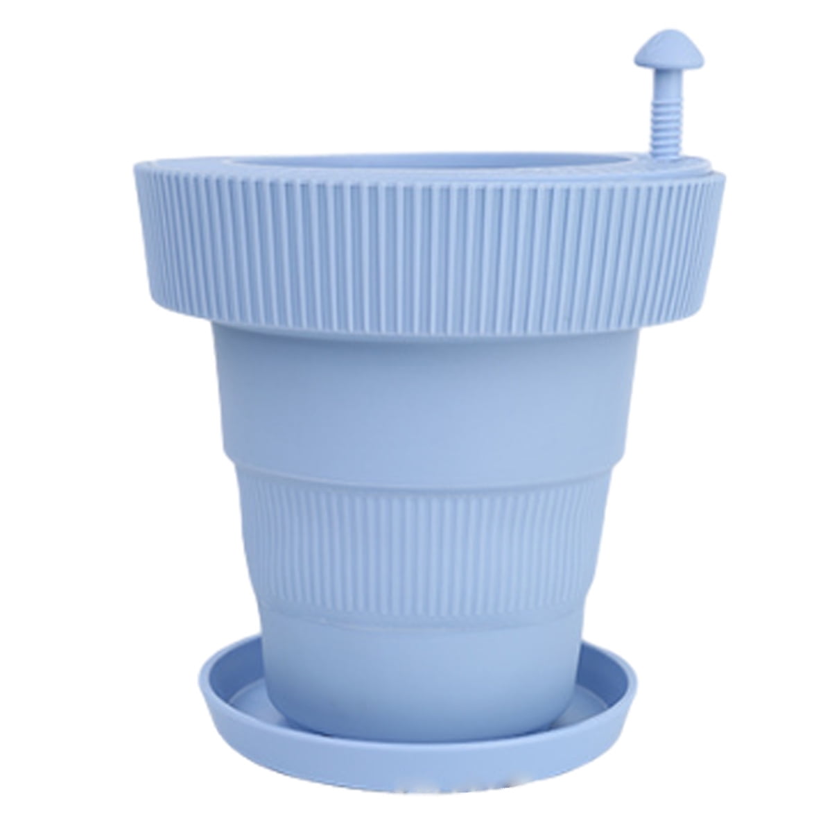 Indoor Self Watering Planters with Drainage Holes and Saucers 7.3 inch ...