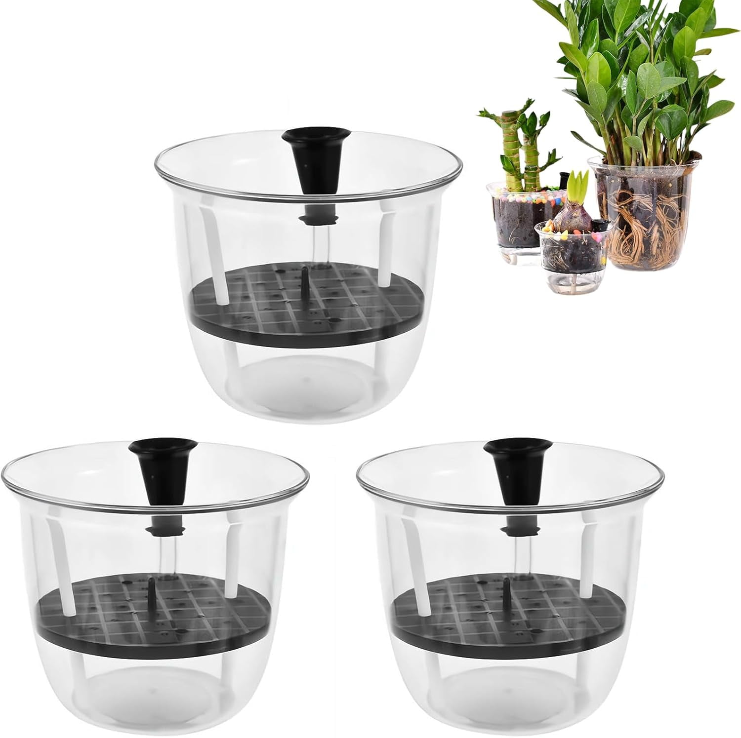 Indoor Self Watering Planters with Drainage Holes,Self Watering Pots ...