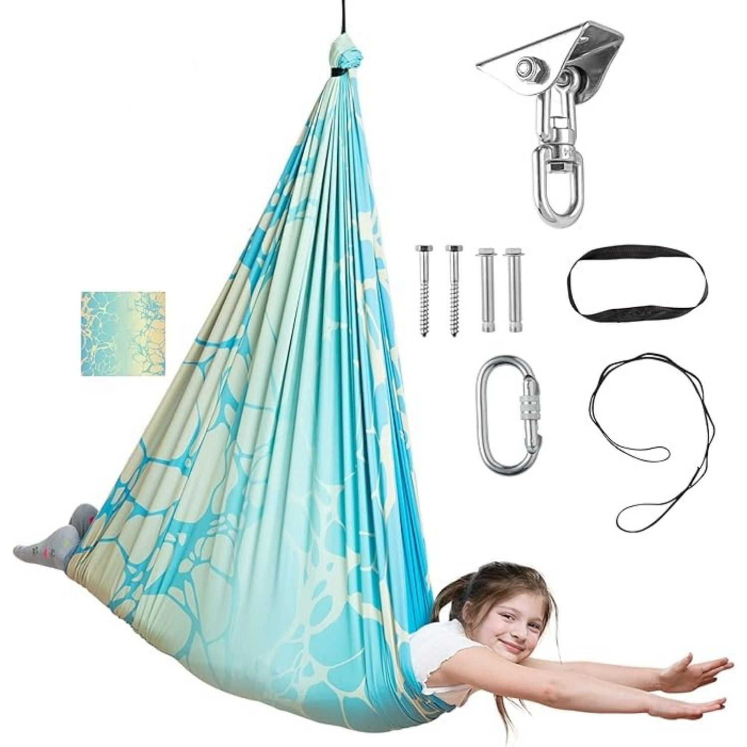 Indoor Sensory Swing for Kids or Outdoor – Holds 300lbs, Double-Layer ...