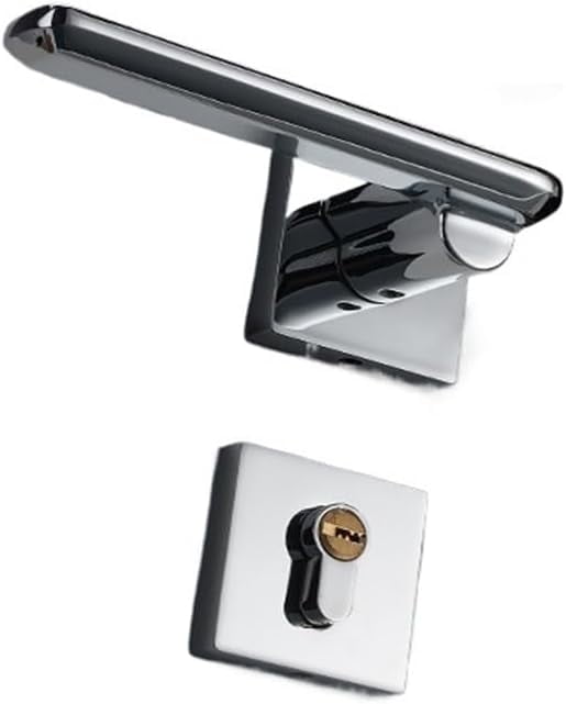 Indoor Silent zinc Alloy Handle Lock Golden Bedroom Door Home ...