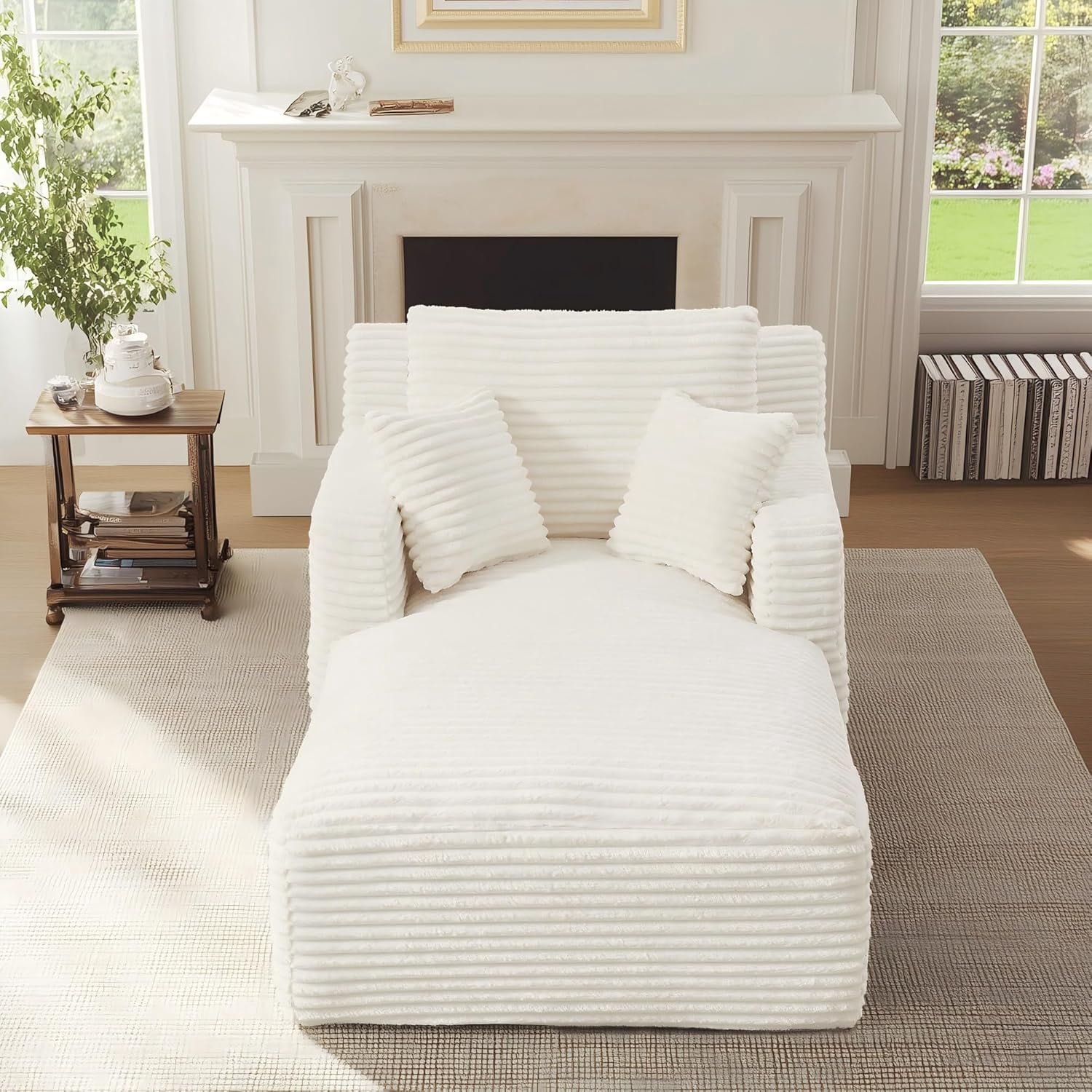 Indoor Single Chaise Sofa, No-Assembly Design, Exceptional Support ...