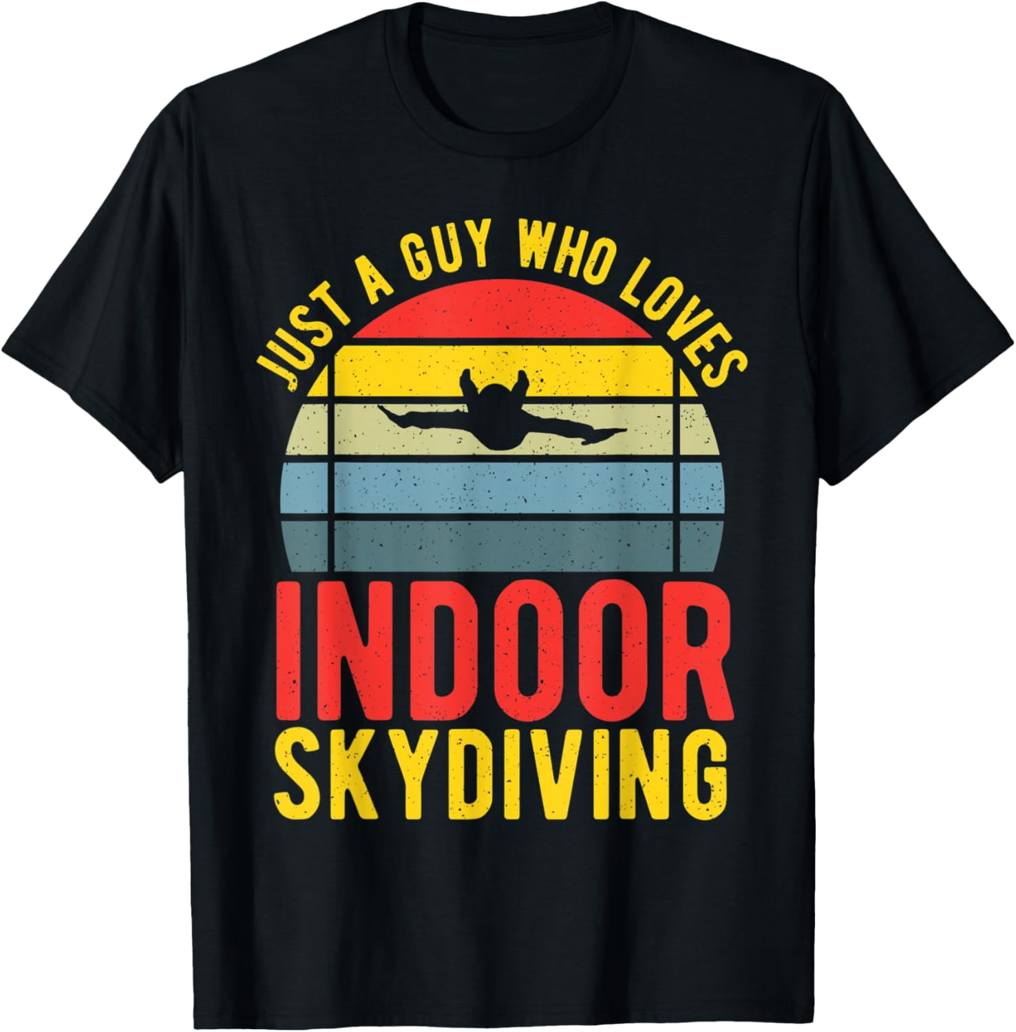 Indoor Sky Diving Guy Funny Sky Diver - Indoor Skydiving T-Shirt ...