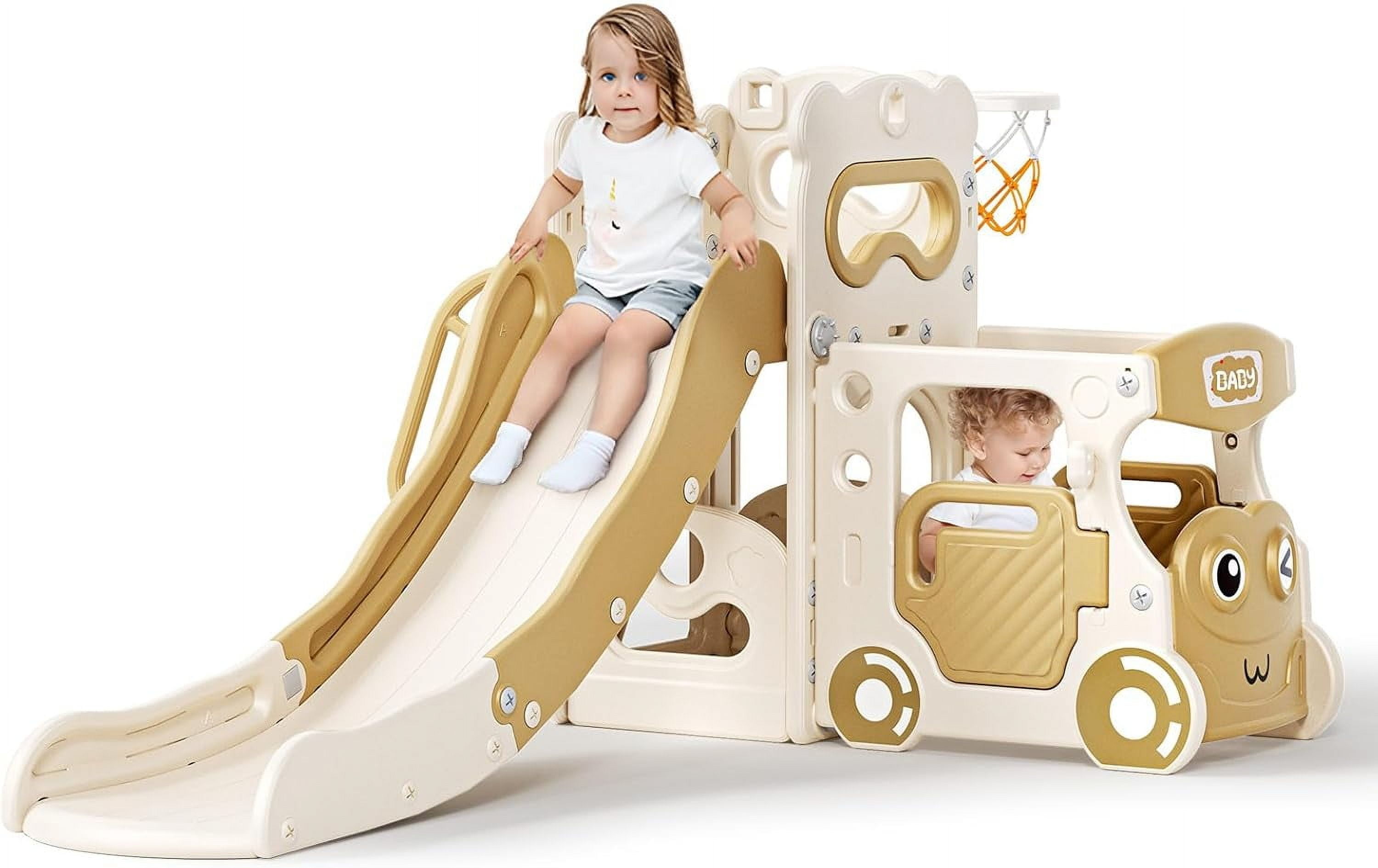 Indoor Slide Playground for Kids, Outdoor Slide Toddlers Climber and ...