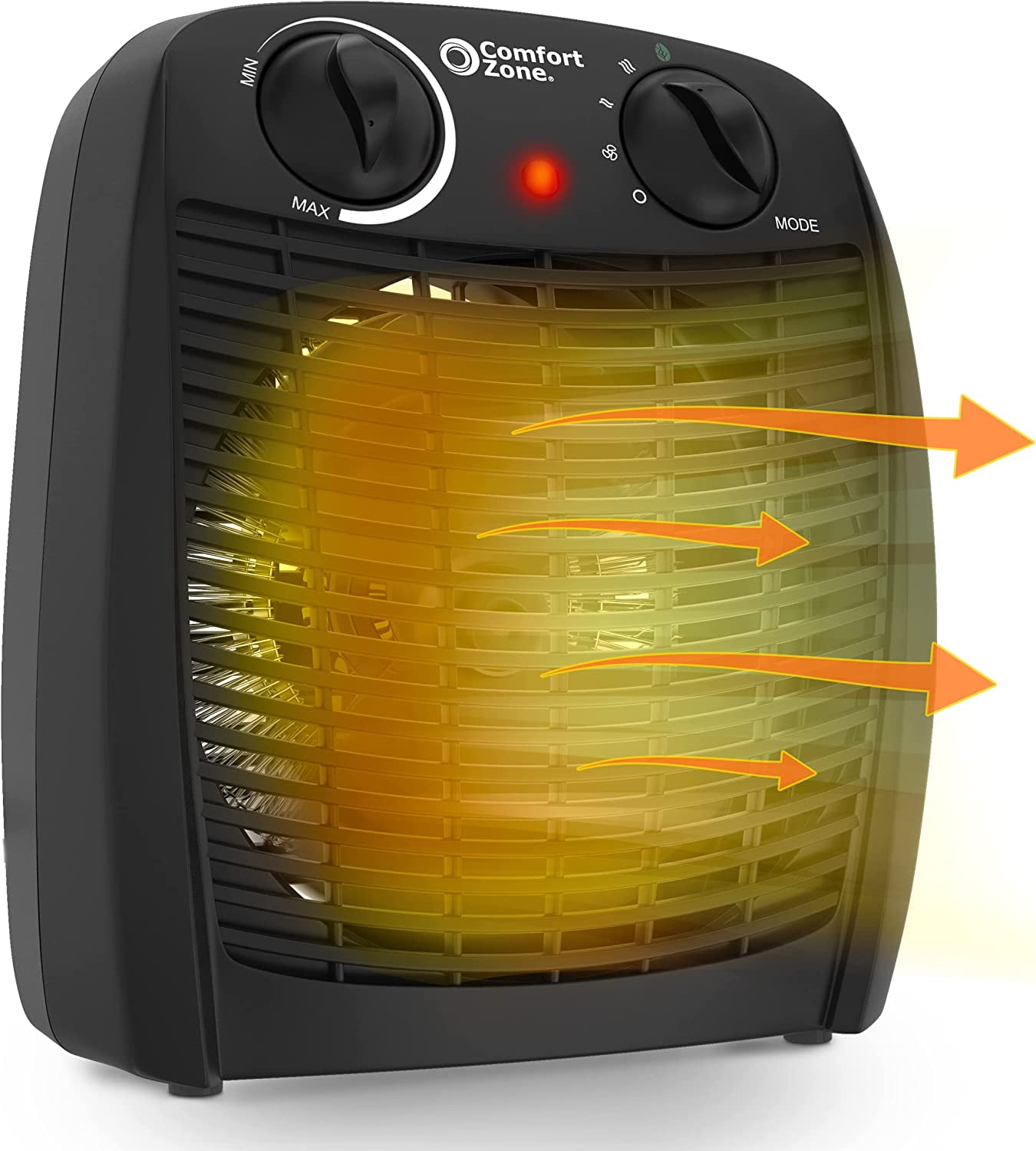 Indoor Space Heater with Adjustable Thermostat, Fan Forced, Electric ...