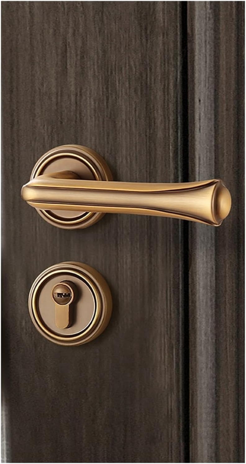 Indoor Split Lock Ancient Simple Wooden Door Lock Bedroom Silent Room ...