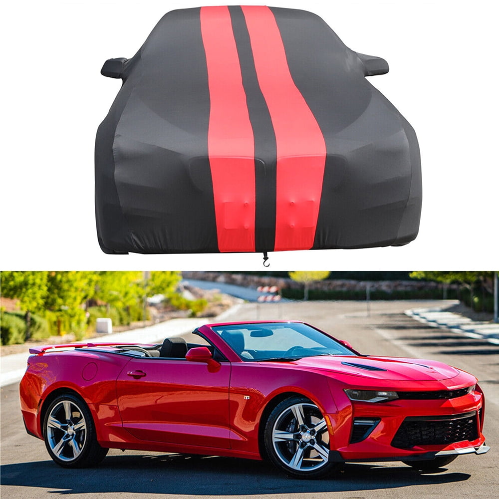Indoor Stain Stretch Full Car Cover UV Dust Proof For Ford Mustang ...