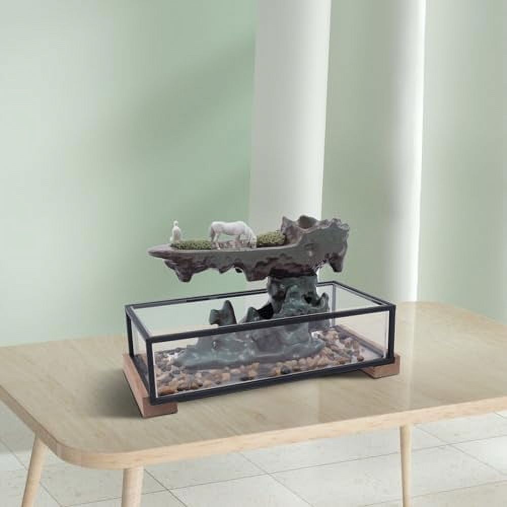 Indoor Tabletop Fountain, Rockery Waterfall Decorative Ornaments ...