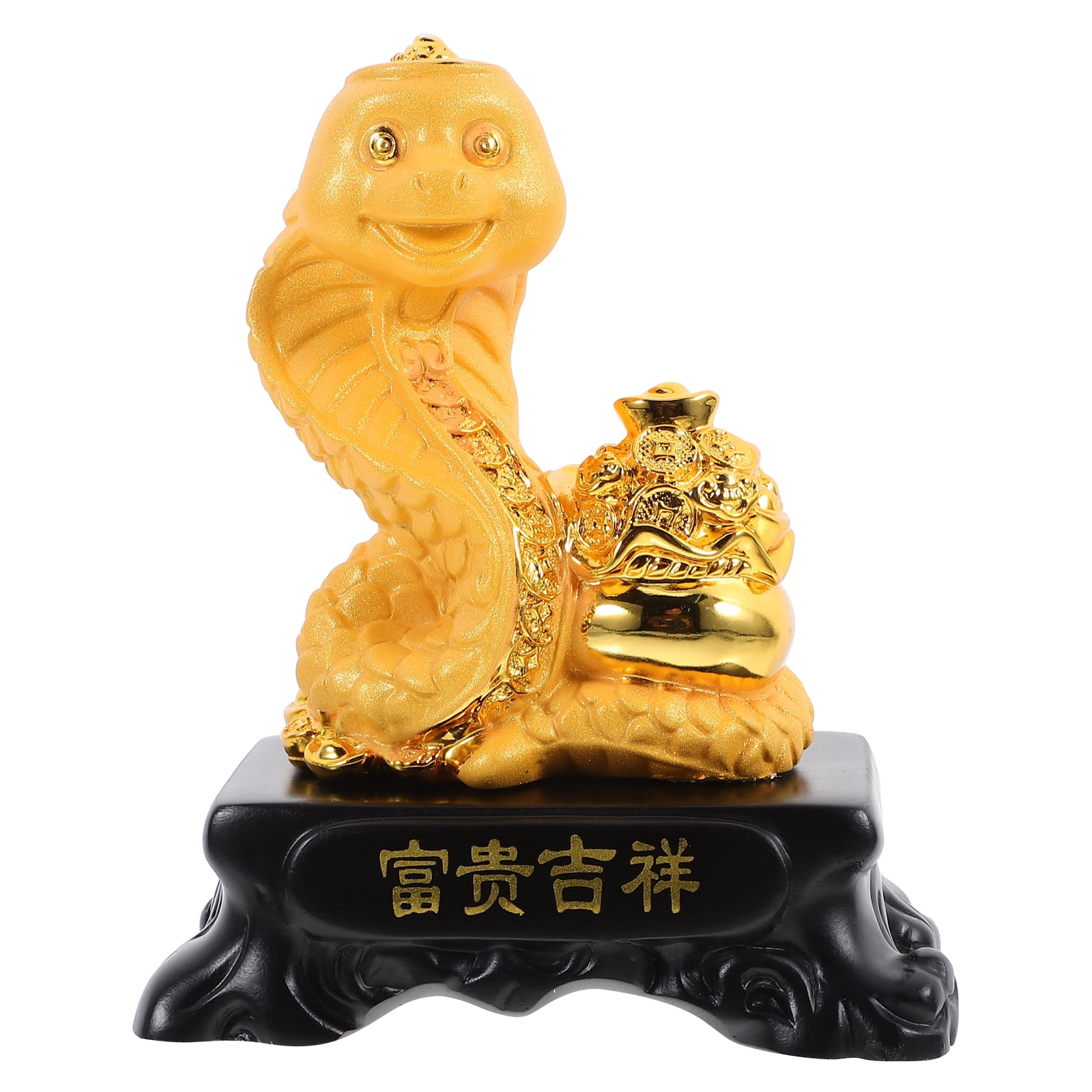 Chic Zodiac Snake Decor Elegant Resin Statue for Indoor Tabletop ...