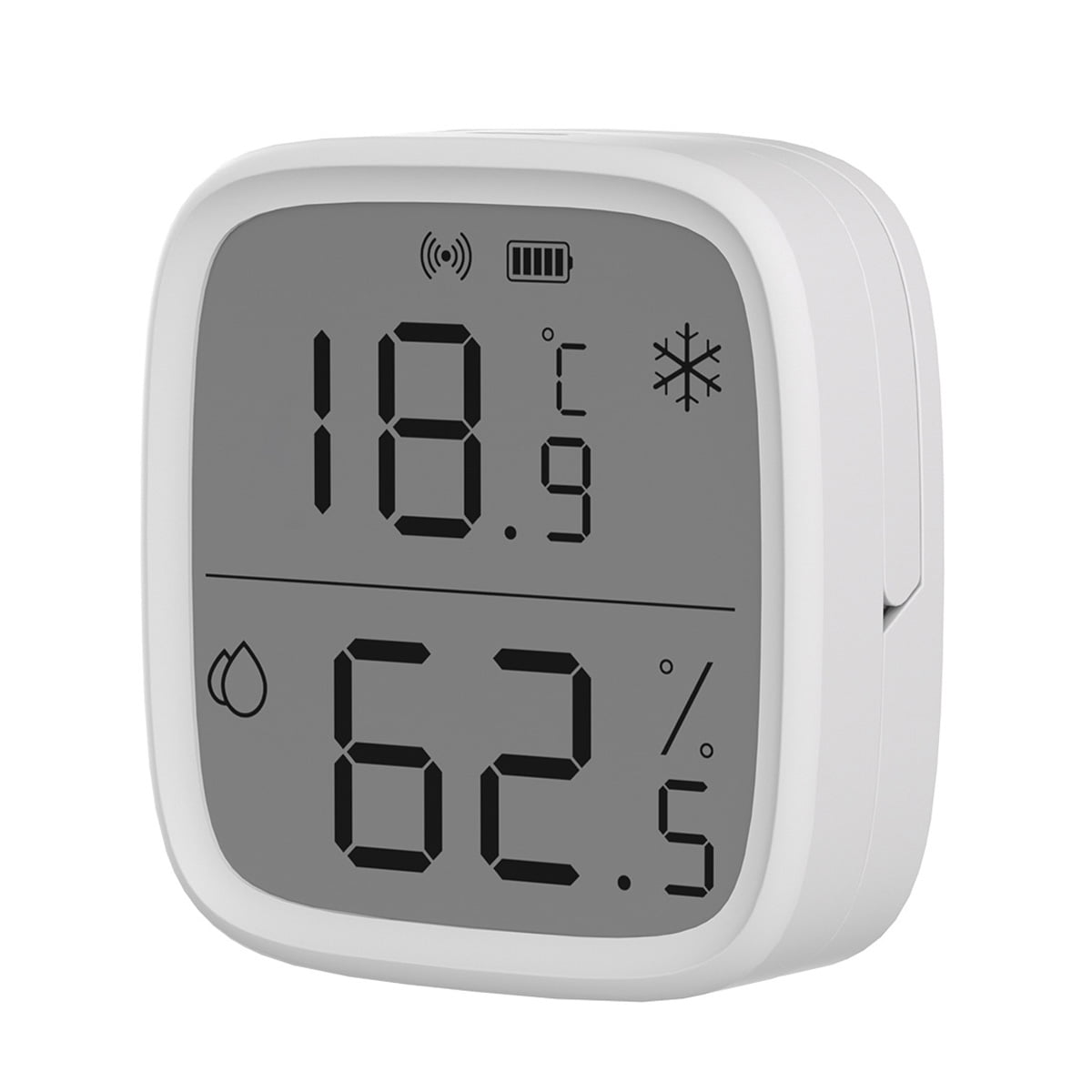Indoor Temperature Humidity Sensor, LCD Zigbee Thermometer Hygrometer ...