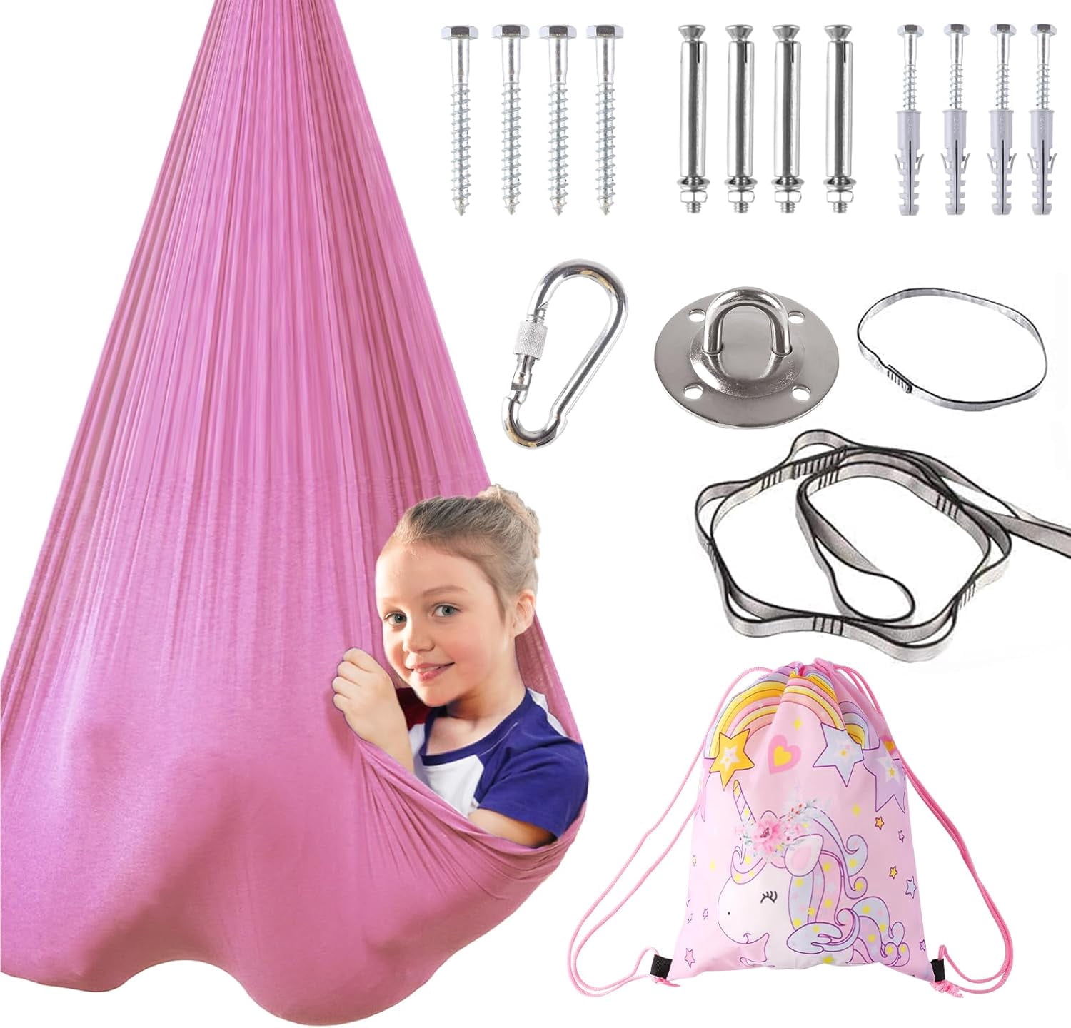 Indoor Therapy Sensory Swing for Kids, Special Needs Joy Cuddle Ceiling ...