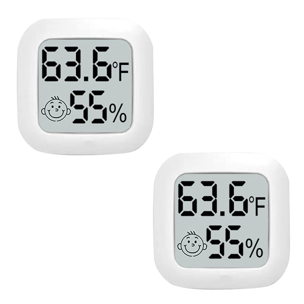 Indoor Thermometer, 2PCS LCD Digital Hygrometer Thermometer,Thermometer ...
