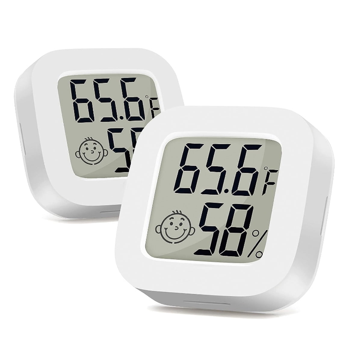 Indoor Thermometer 2Pack, Humidity Gauge Meter Digital Hygrometer Room ...