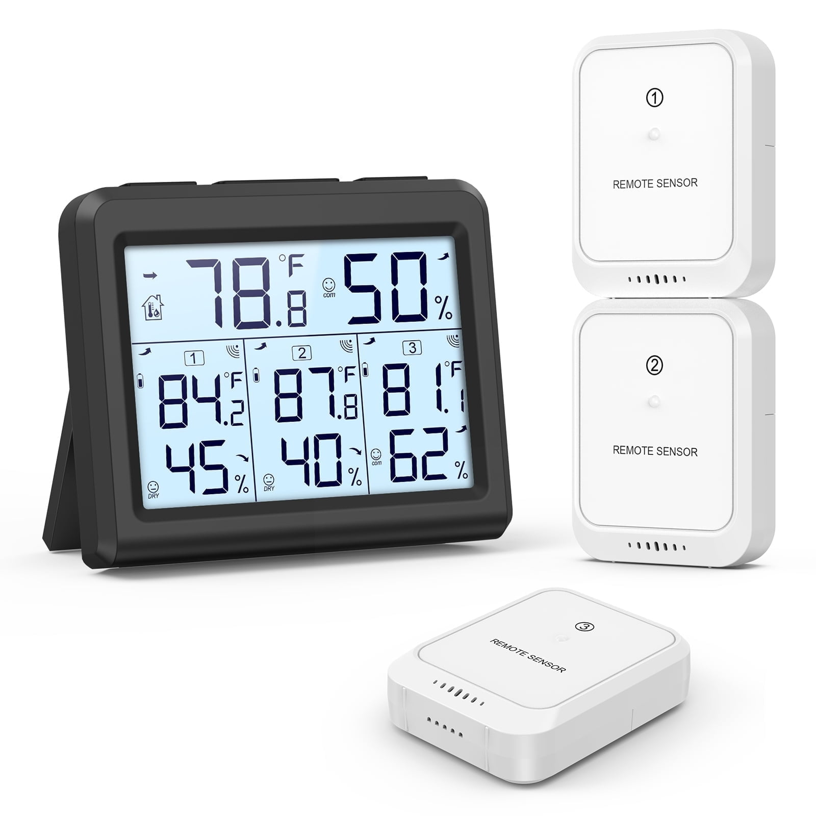 Indoor Thermometer, AMIR Indoor Outdoor Thermometer Digital Hygrometer ...