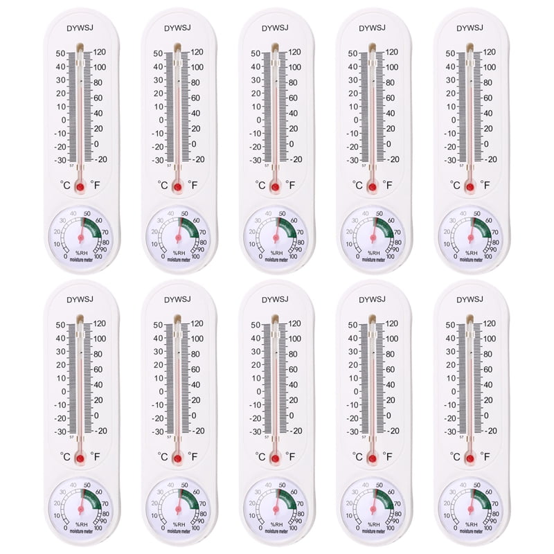 Indoor Thermometer Hygrometer Pointer Wall Vertical Hygrometer Red ...