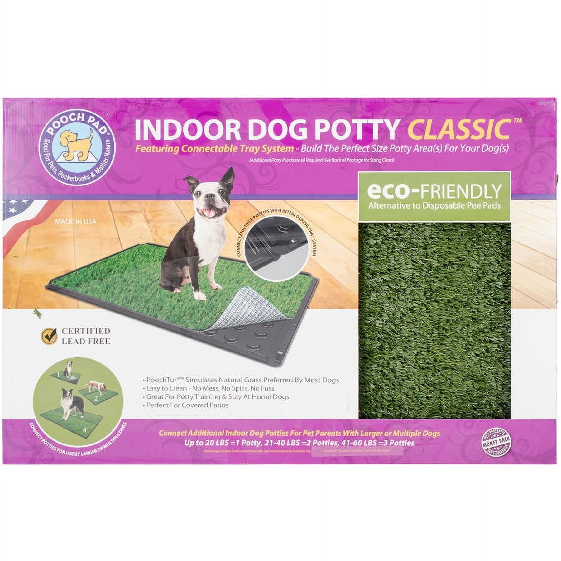 Indoor Turf Dog Potty Classic Connectable 16"X24"- - Walmart.com