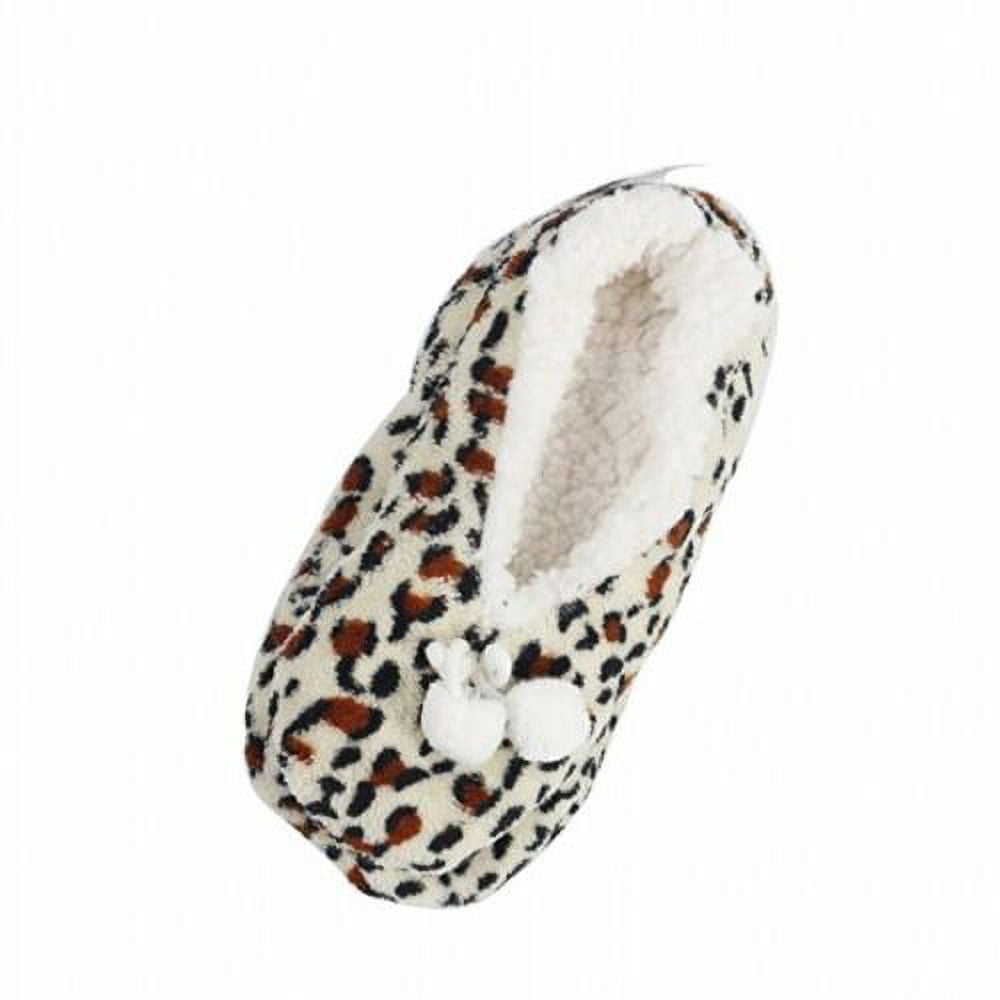 Indoor Use Plush Fleece Inside and Out Cushioned Foot bed Slipper Cute ...