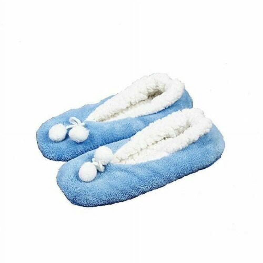 Indoor Use Plush Fleece Inside and Out Cushioned Foot bed Slipper Cute ...