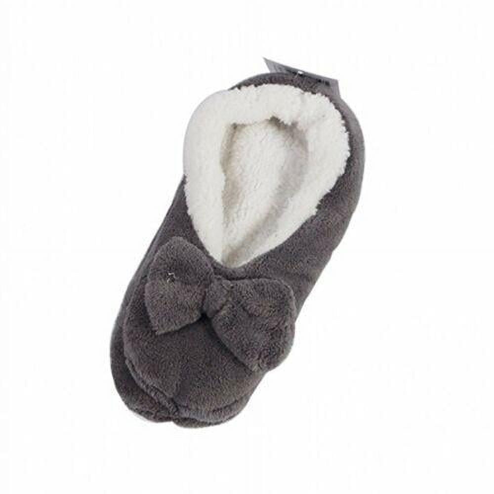 Indoor Use Plush Fleece Inside and Out Cushioned Foot bed Slipper Cute ...