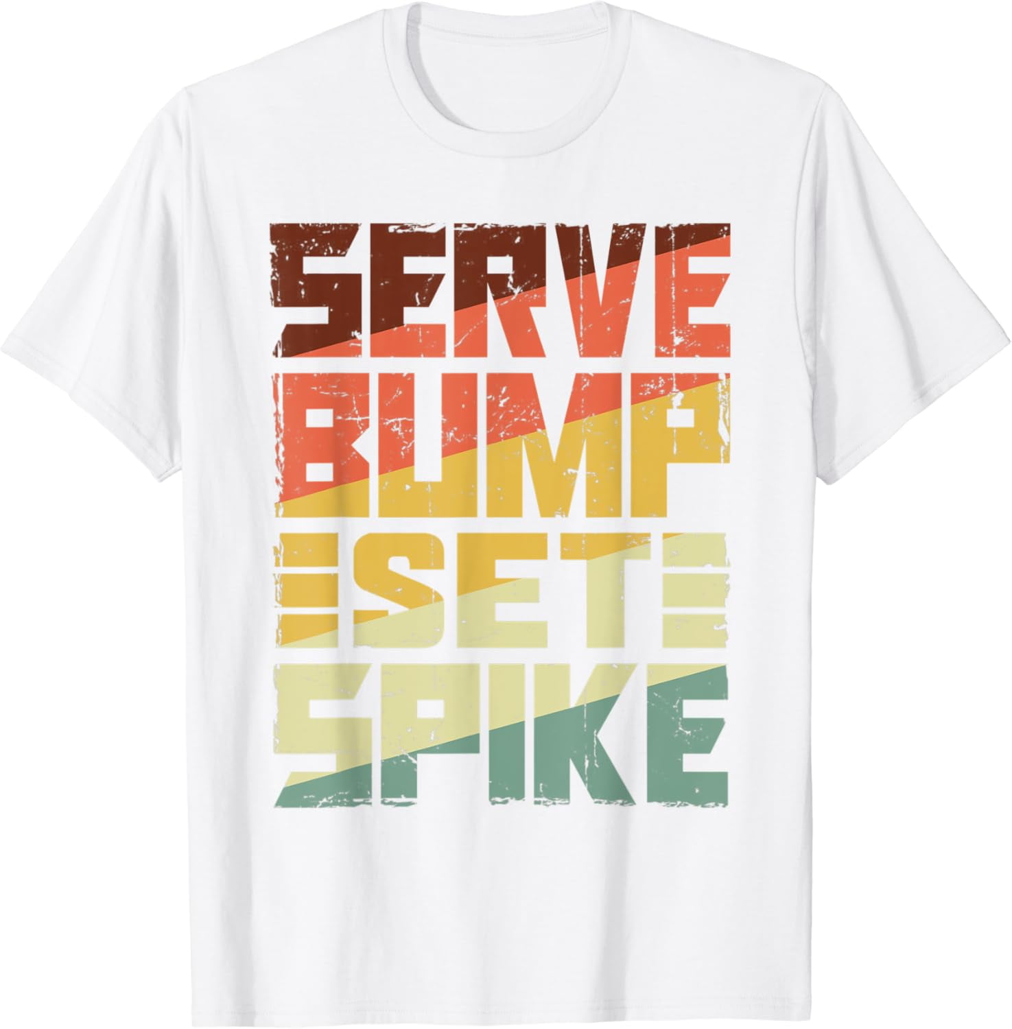 Indoor Volleyball Serve Bump Set Spike Beach Volleyball T-Shirt ...