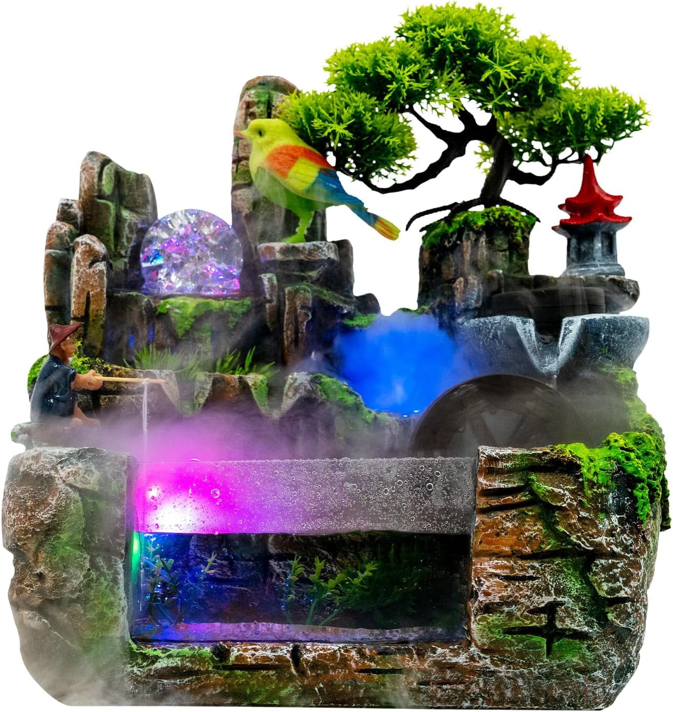 Indoor Water Feature Indoor Tabletop Fountains Desktop Rockery Fountain ...
