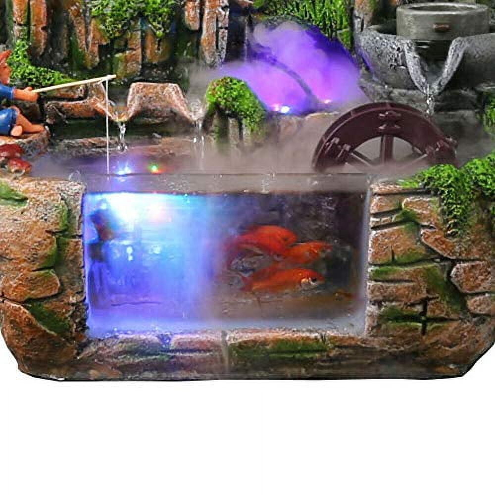 Indoor Water Fountains, Electric Artificial Rockery Desktop Water ...