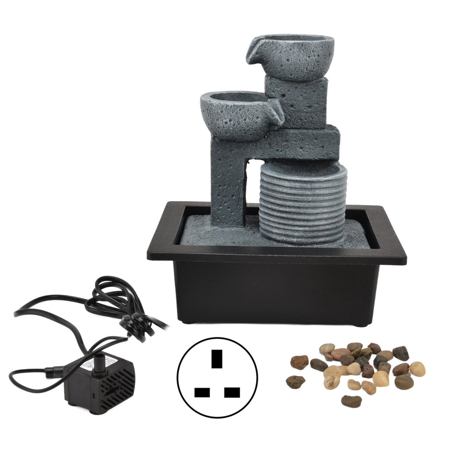 Indoor Waterfall Decor for Home & Office, UK Plug, 220-240V Modern ...
