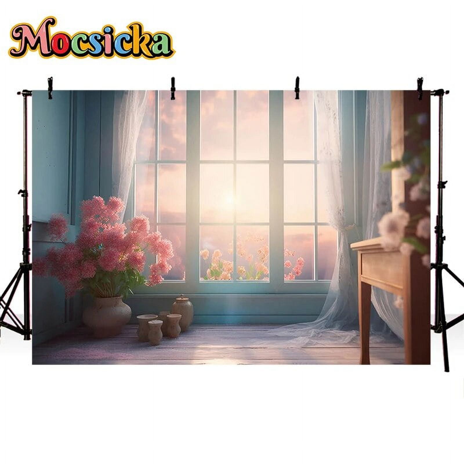 Indoor Window Background Photography Luxury Bridal Wedding Party Decor ...