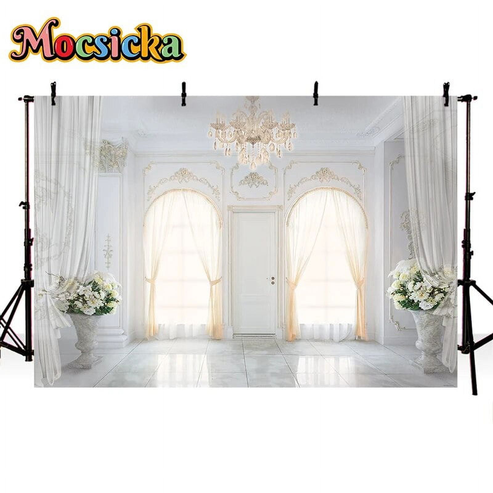 Indoor Window Background Photography Luxury Bridal Wedding Party Decor ...