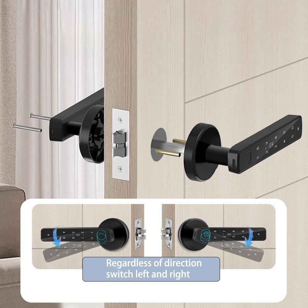 Indoor Wooden Door Fngerprint Lock Home Smart Code Lock Keyless Entry ...