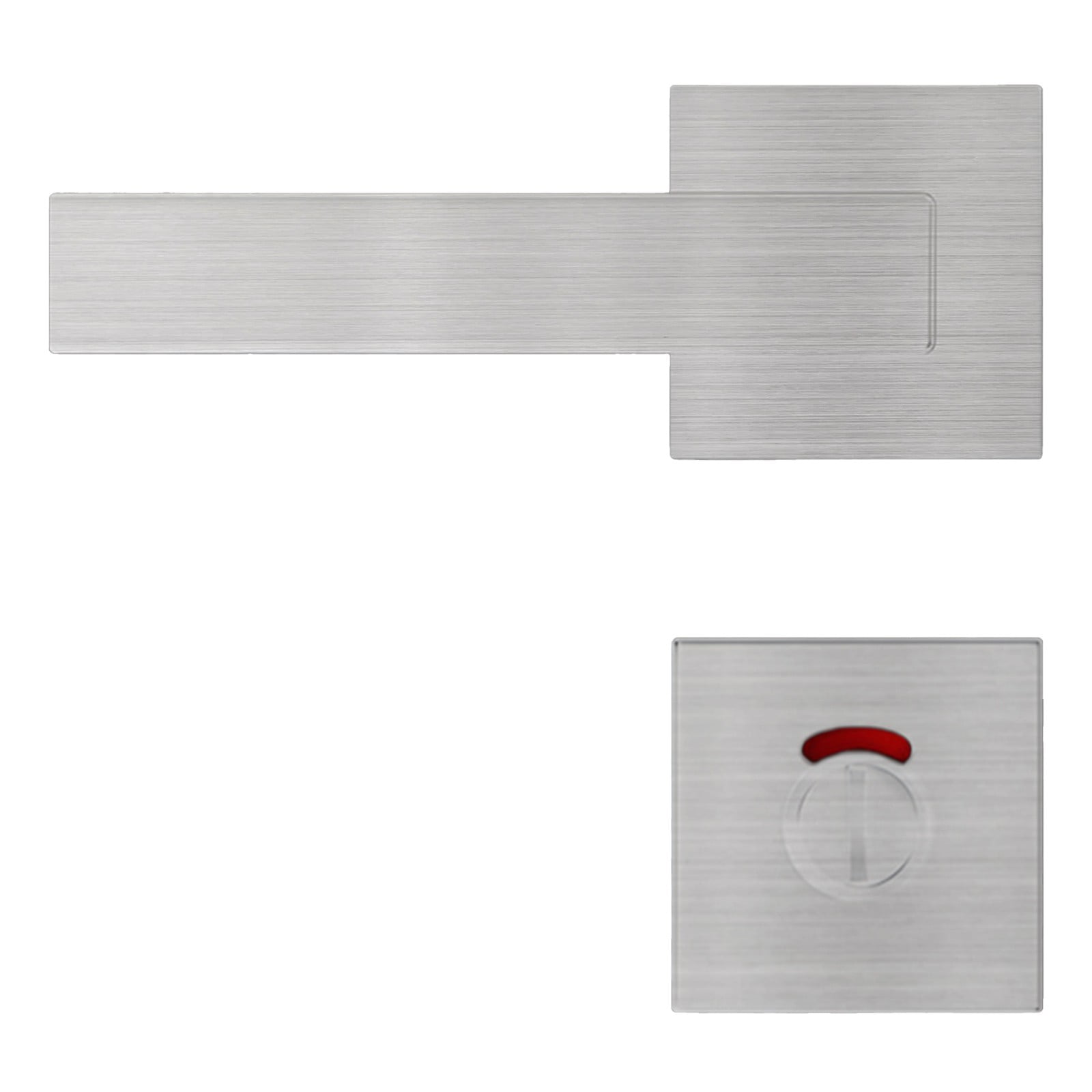 Indoor wooden door indicator lock square with red and green split lock ...