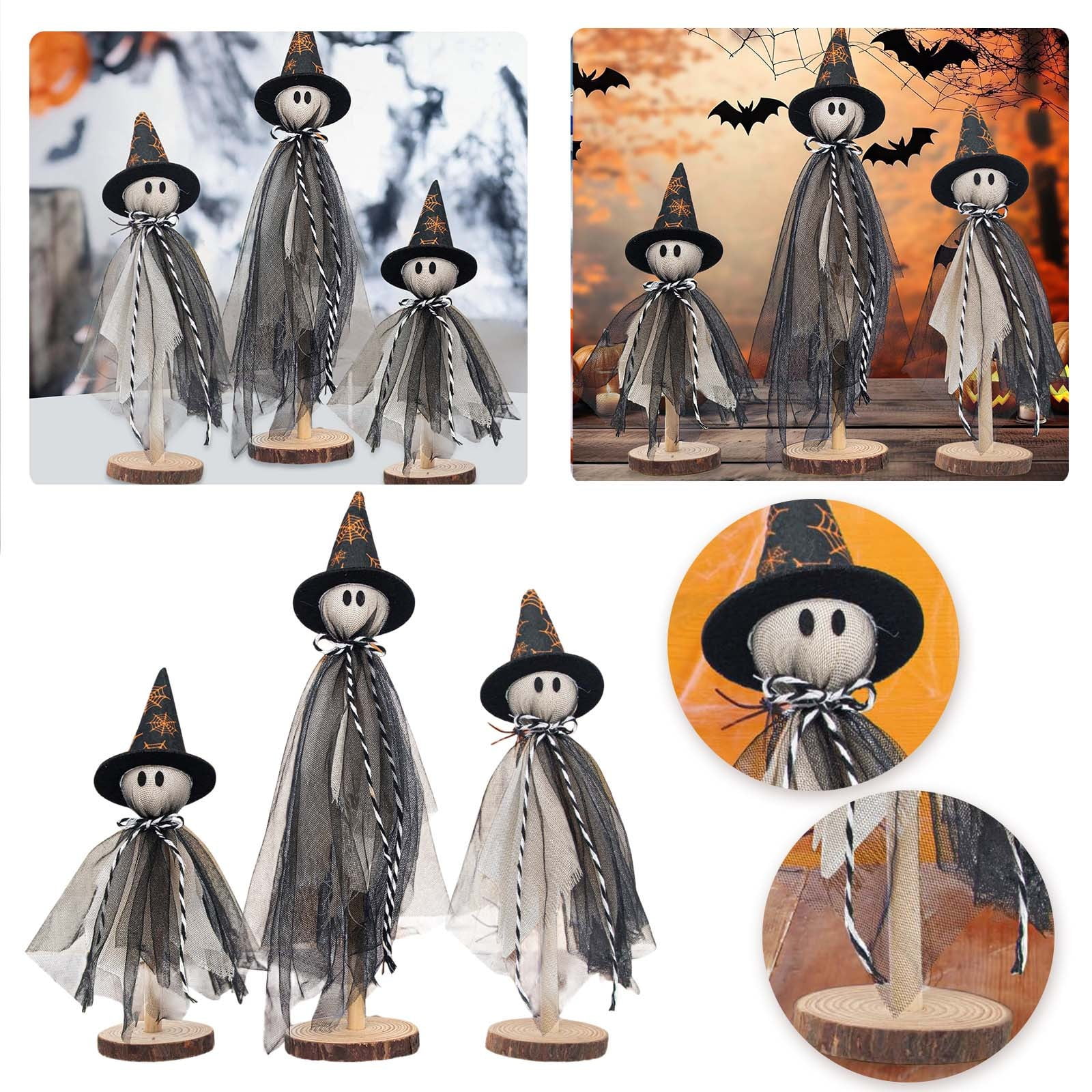 Indoor Wooden Halloween 3 Piece Of Original Halloween Wooden Brackets ...