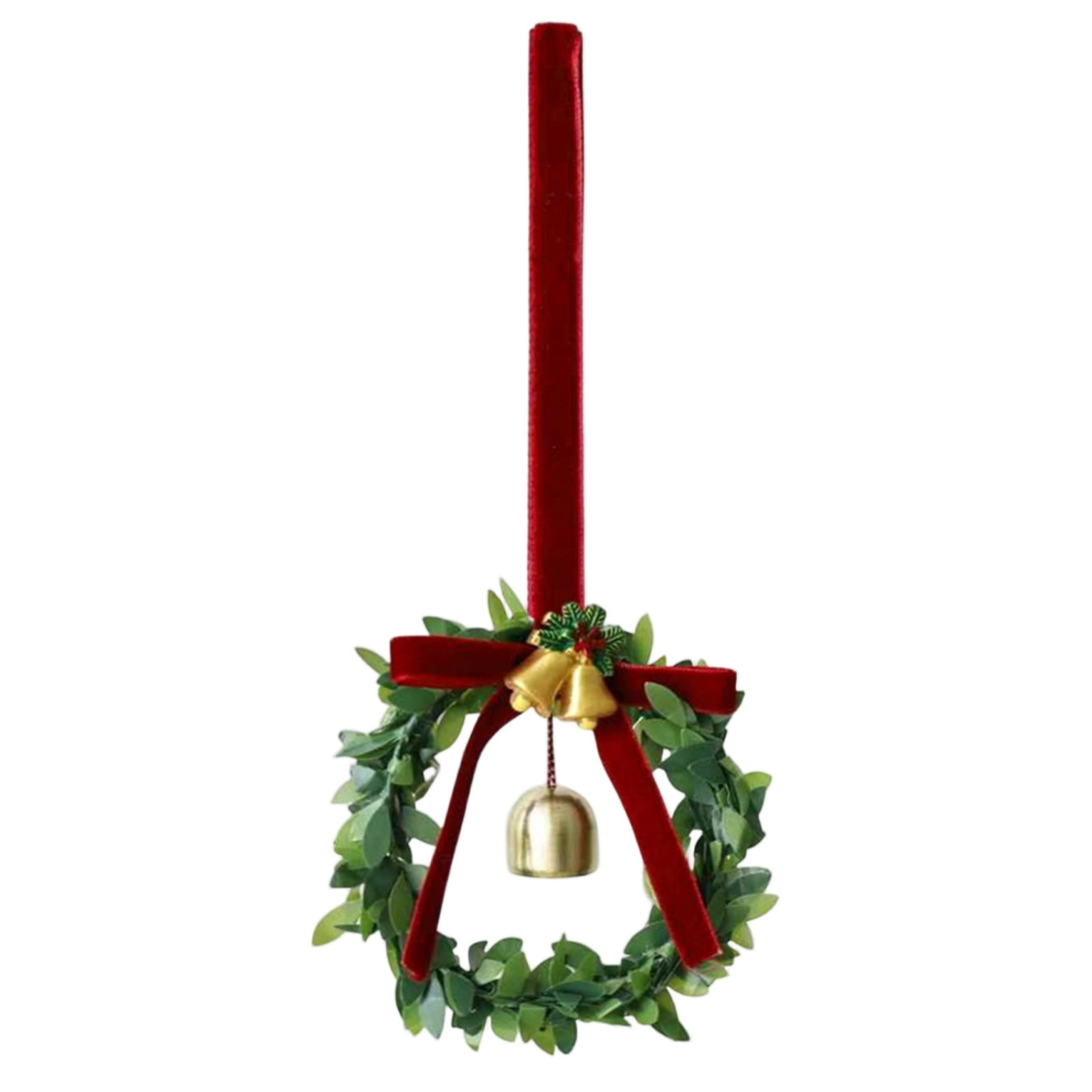 Indoor and Outdoor Wreath With Velvet Ribbon Bows for Home Kitchen ...