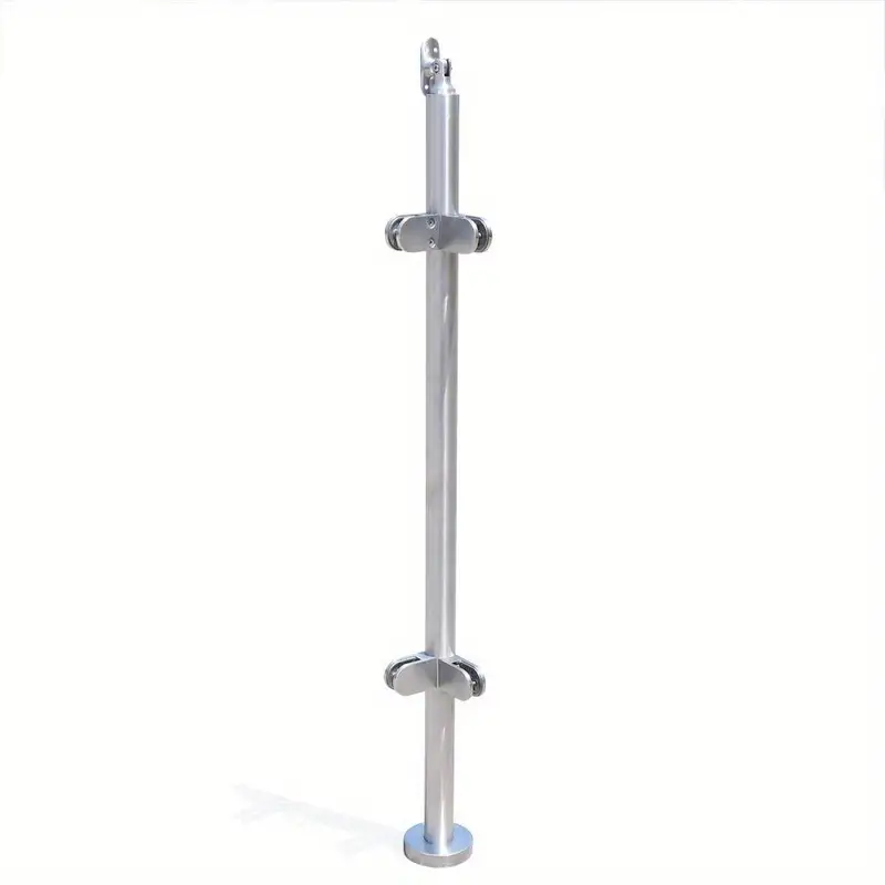 BreeRainz 43.3 Glass Balustrade System with 304 Stainless Steel Railing ...