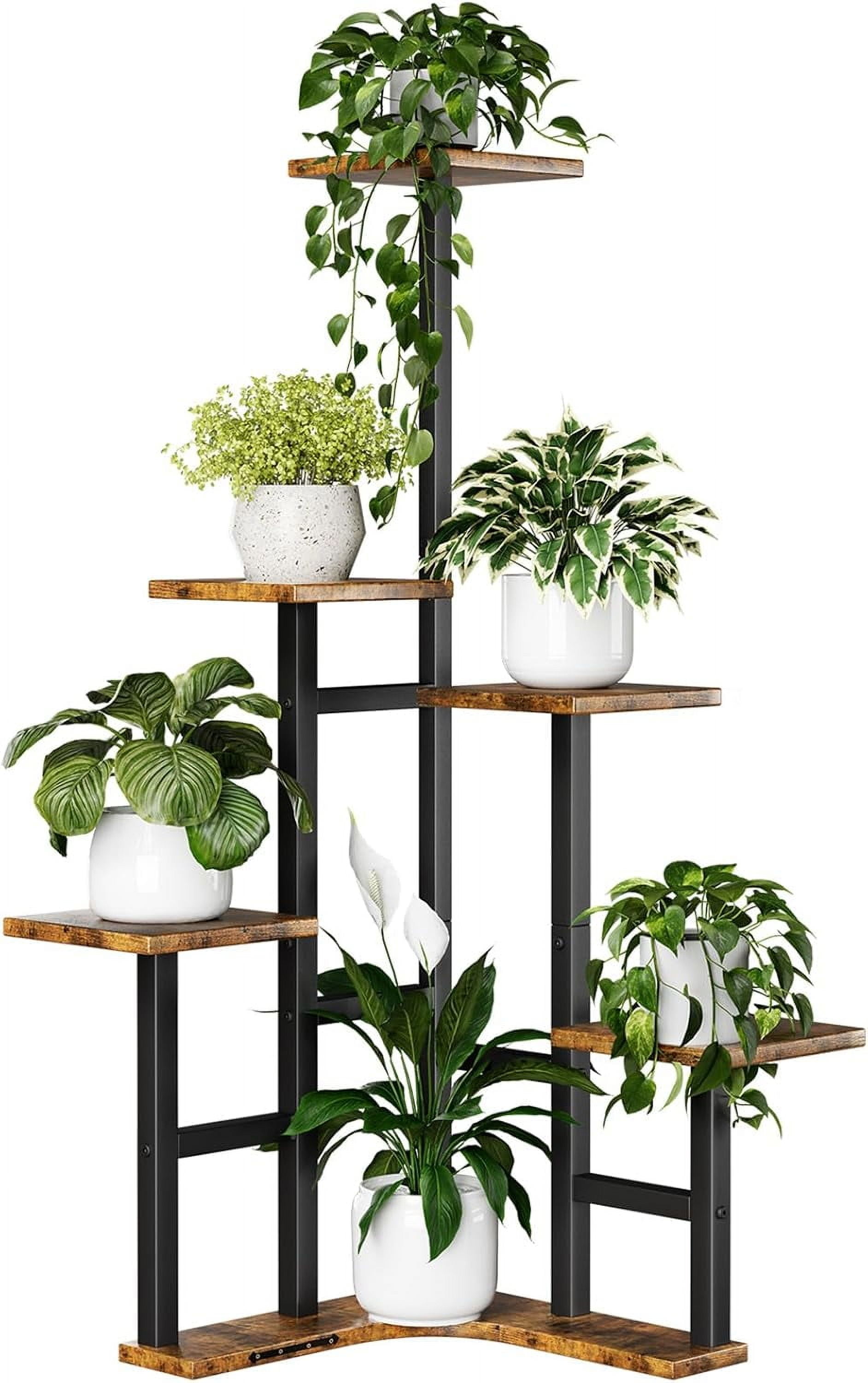 Indoor corner plant racks, organizing plant racks for living rooms ...