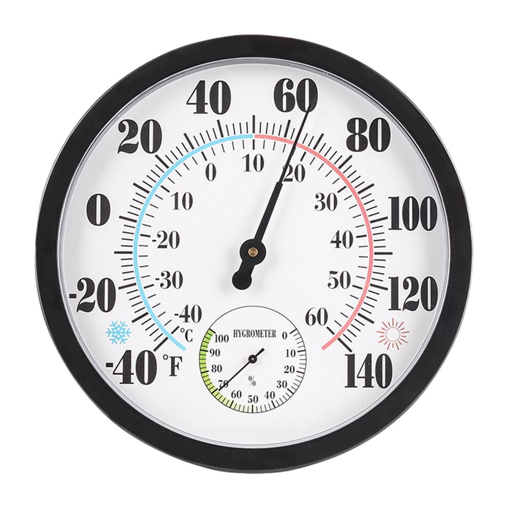 Indoor thermometer Wireless Thermometer Hygrometer - 10-Inch Large ...