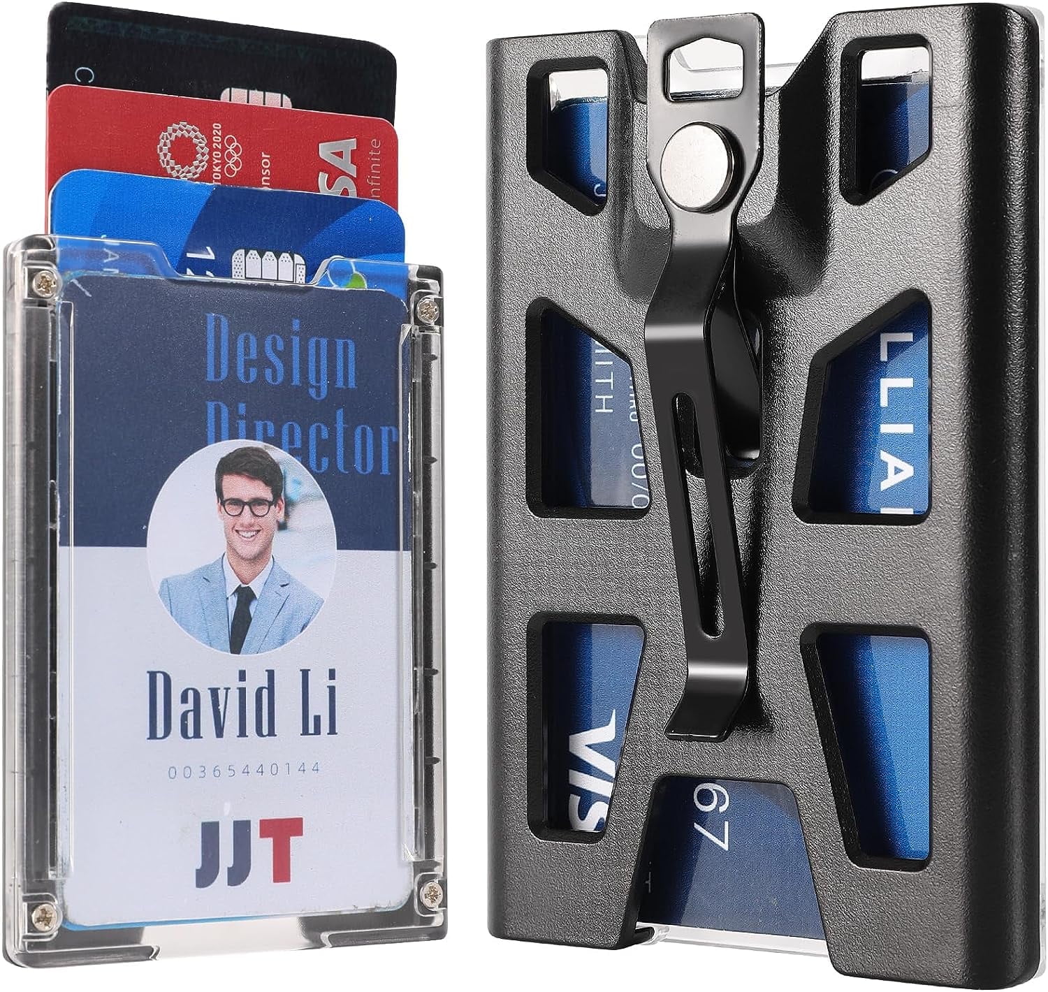 Indoula Badge Holders, Vertical/Hard Plastic ID Badge Holder with ...