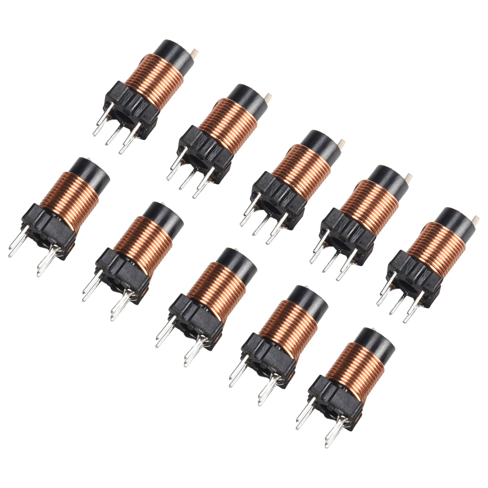 Inductance High-Frequency Ferrite Core Inductor Adjustable 10Pcs 12T 0 ...