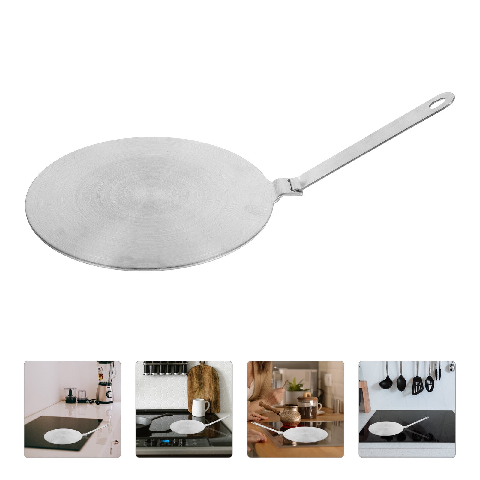 MLINS Stainless Steel Induction Adapter Plate for Home Use Silver Even ...