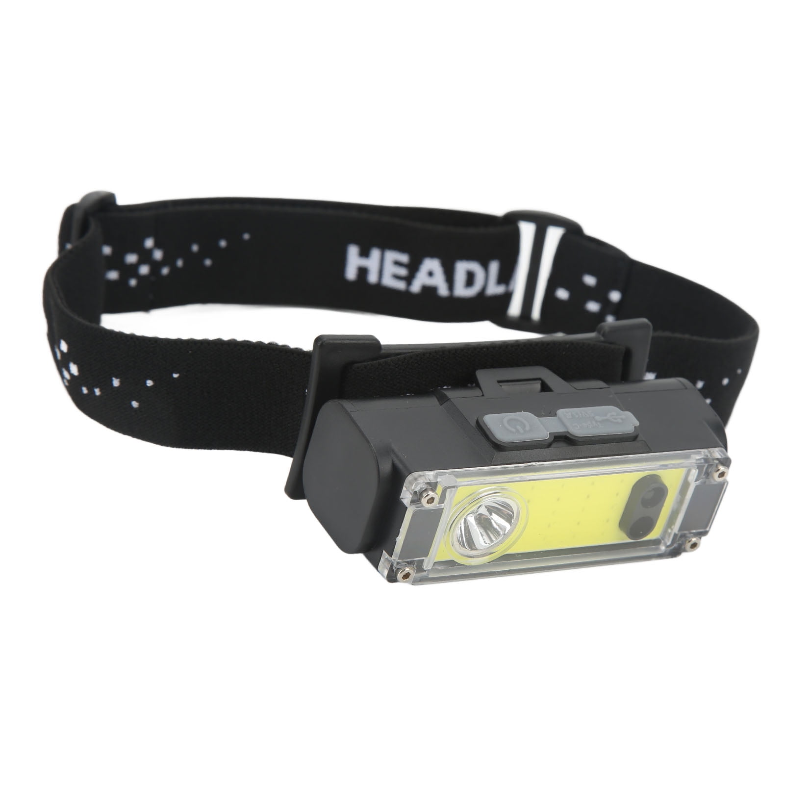 Induction COB Headlight XPE COB Headlamp Fixed Focusing Waterproof TYPE ...