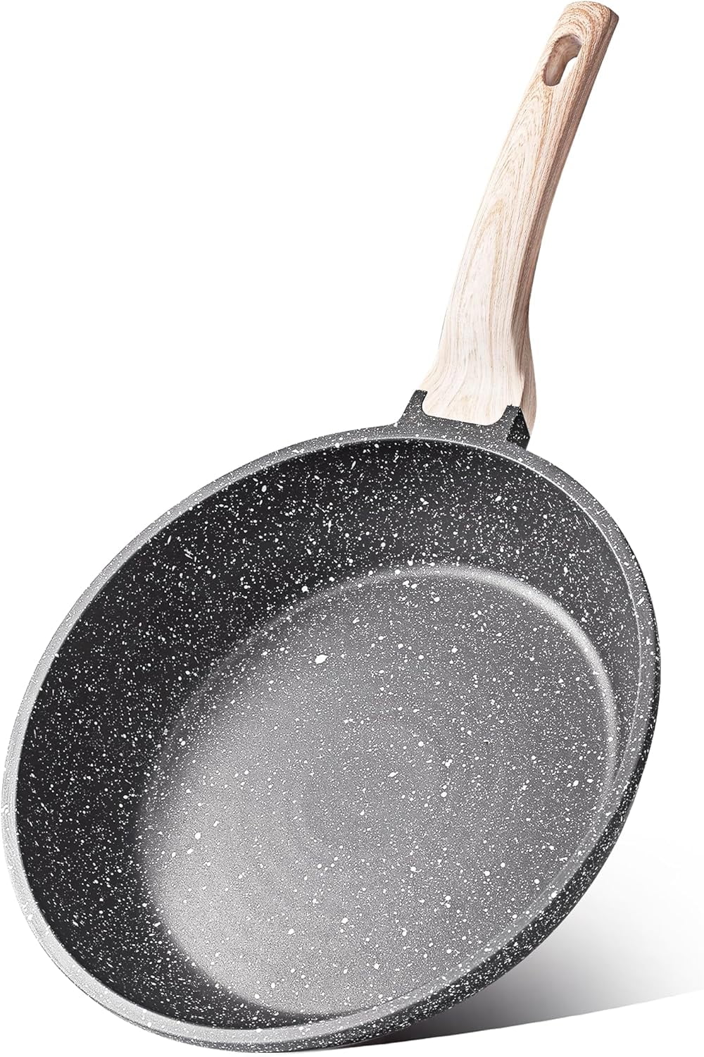 Induction Compatible Fry Pan in Classic Granite 8-Inch YING Non Stick ...