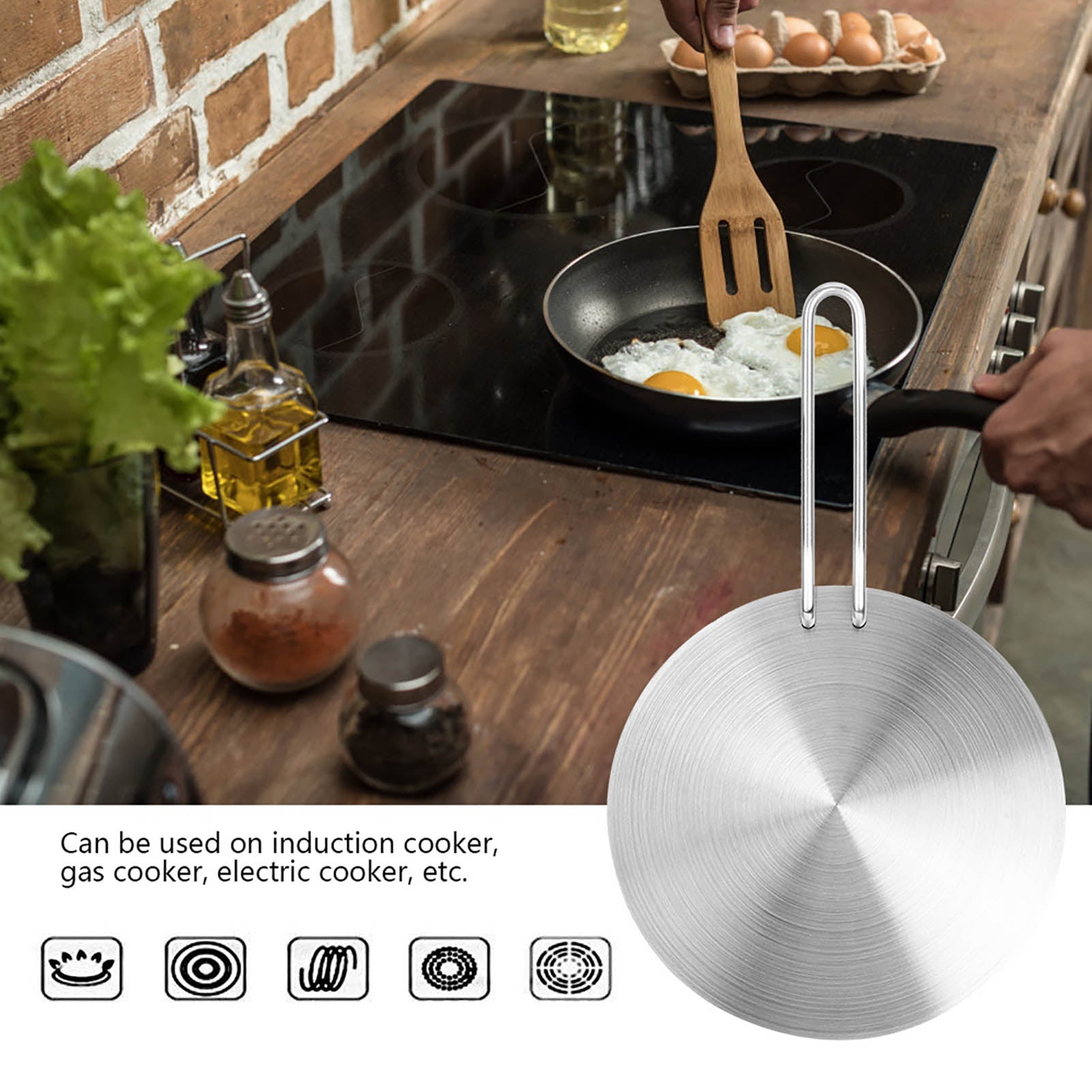 Induction Cooker Adapter Plate, Heat Diffuser For Iron Ceramic Pots ...